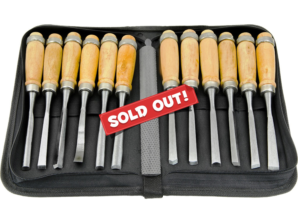 14Pcs Wood Carving Chisel Rasp File Set Woodworking Detailed ...
