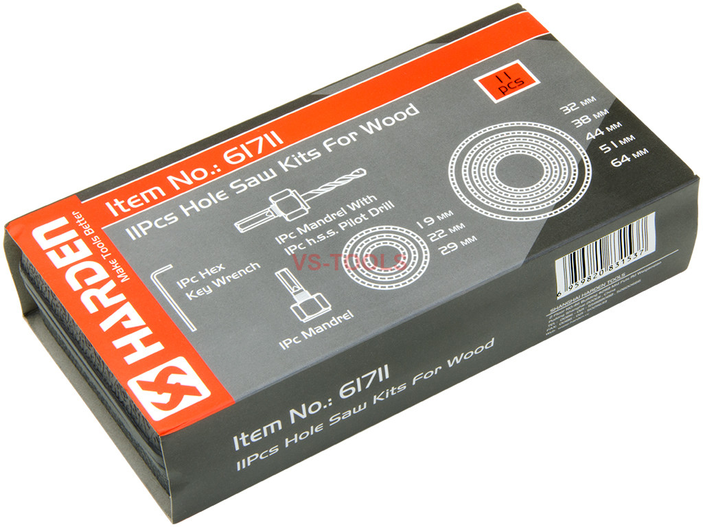 4 Hole Saw 24PCS Hole Saw Kit - 3/4 To 6 Inch Saw Blades With Mandrels ...