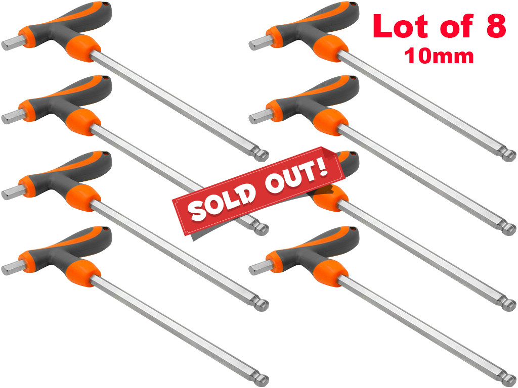 Lot of 8 H10 10mm T-Handle Hexagon Torque Hex Key Screwdriver ...
